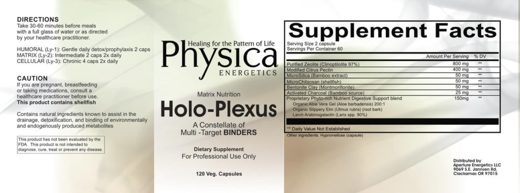 Holo Plexus (Binder) - Purist Natural Medicine